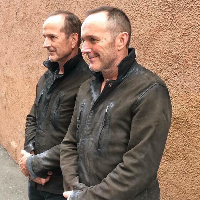 36 actors with their stunt doubles who look exactly like them