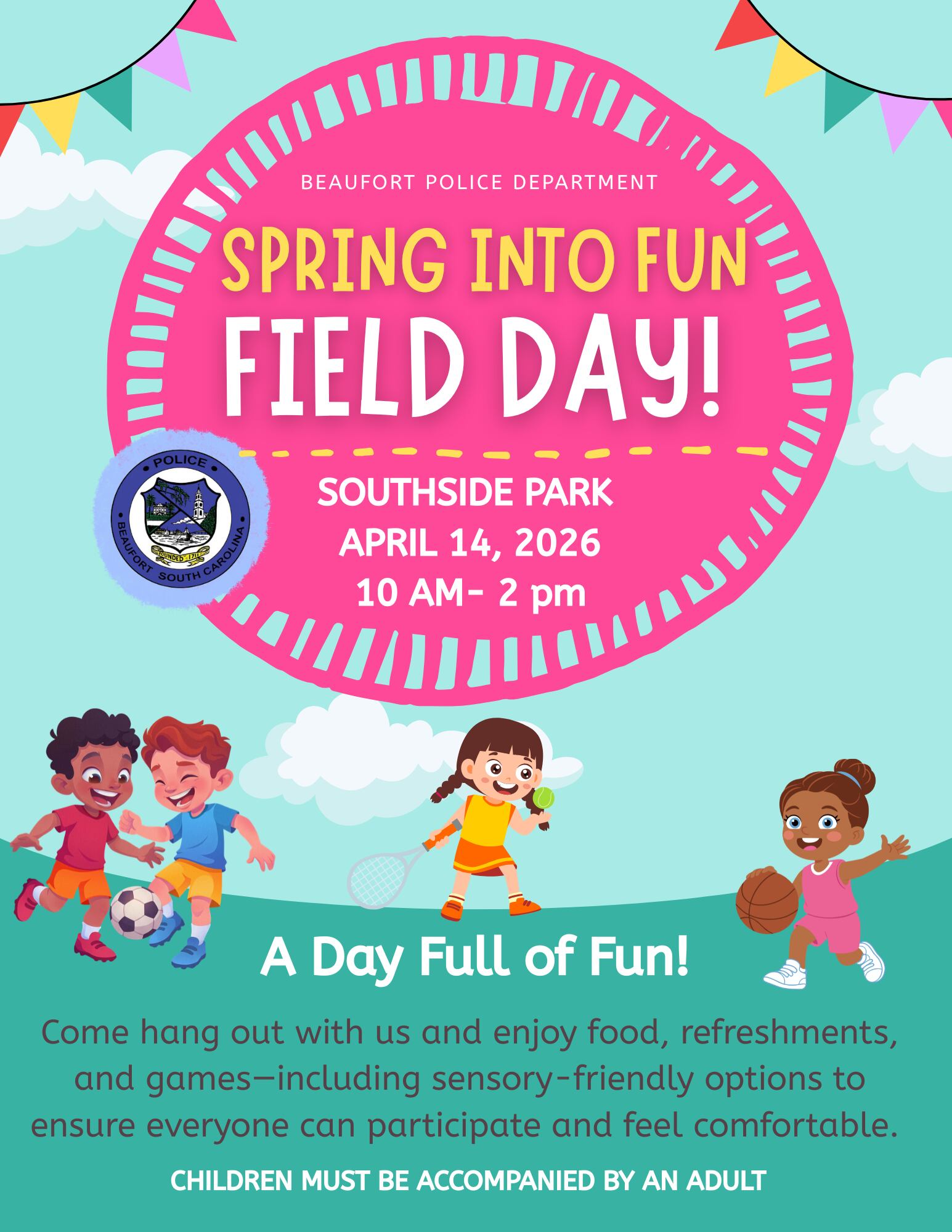 Beaufort Police Department presents Spring into Fun Field Day
