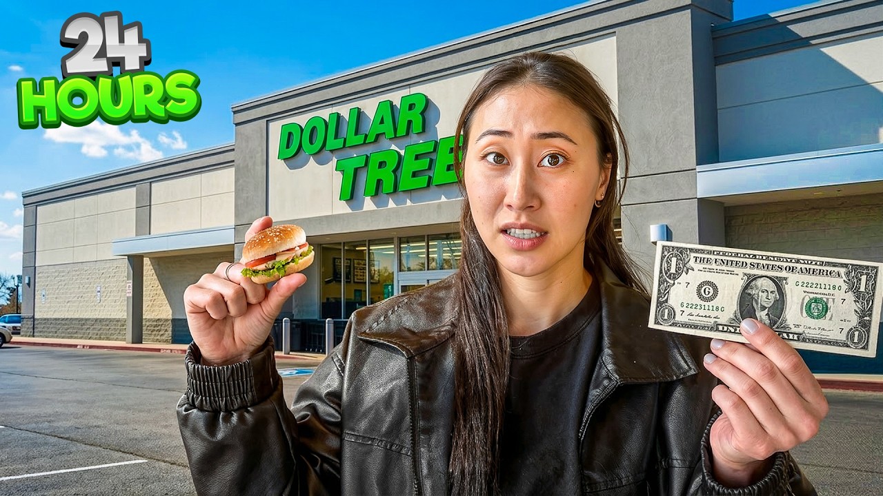 I only ate Dollar Tree food for 24 hours!