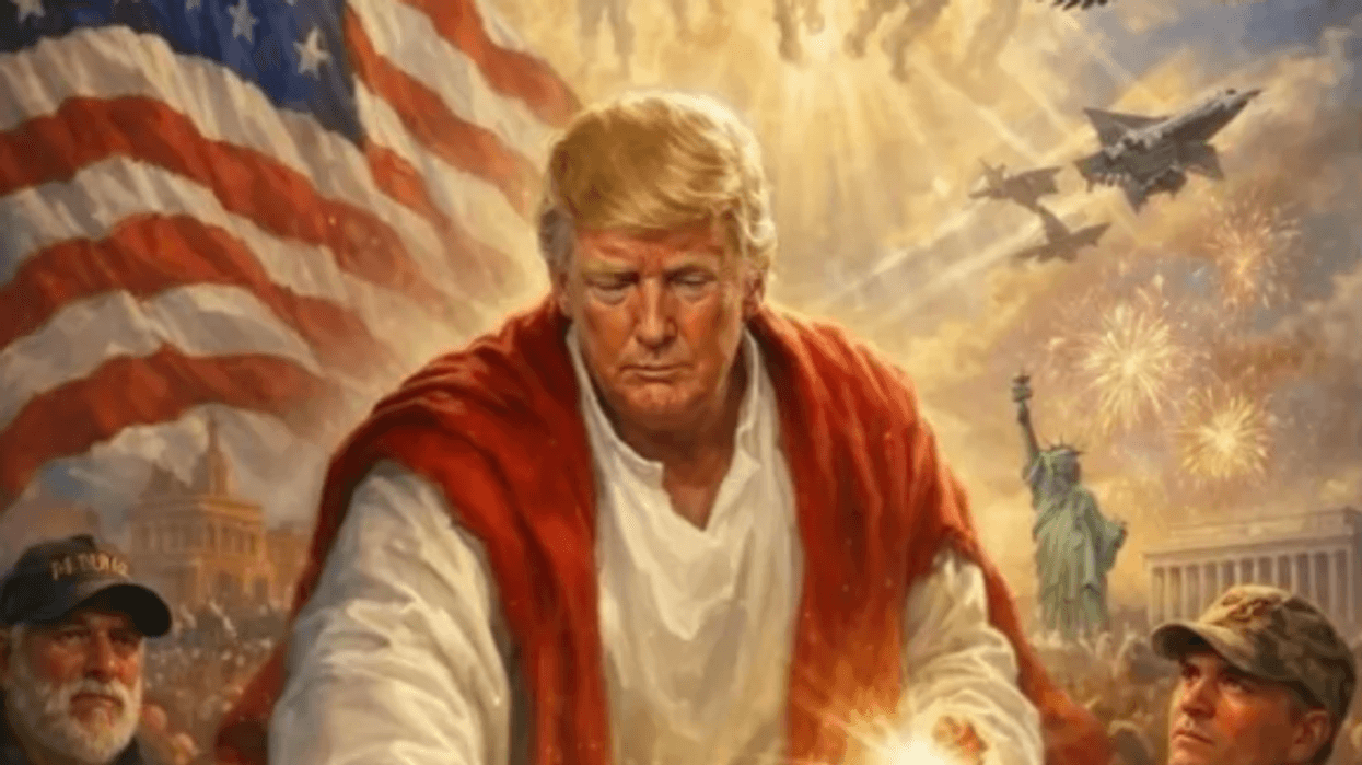 Trump says Christ-like image was meant to depict him as doctor