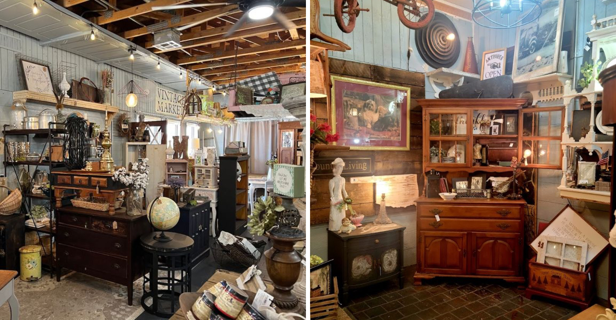 Oklahoma antique shop where treasure hunters dig through 360 degrees of ...