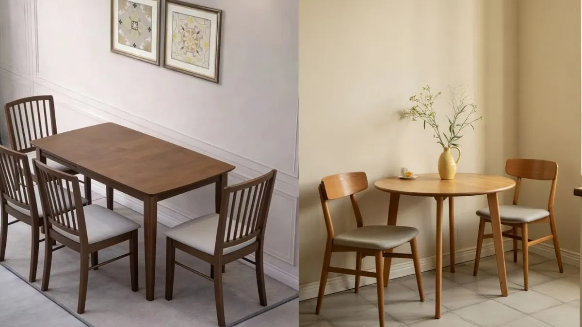 Sturdy and stylish dining table under ₹10000: Proper seating ...