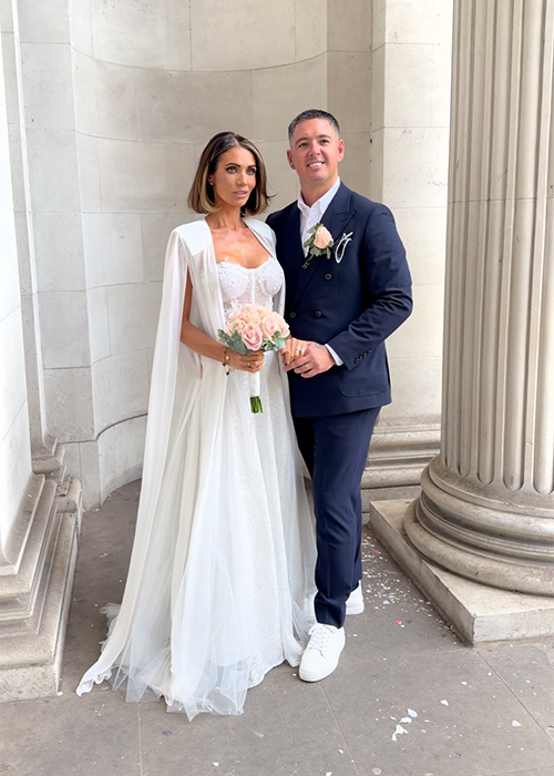 Towie star Amy Childs marries fiancé Billy Delbosq after tough year