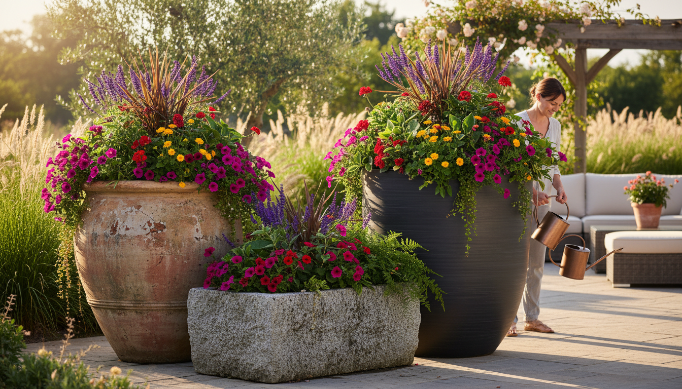 Elevate your garden: 6 savvy fillers for the bottom of large planters