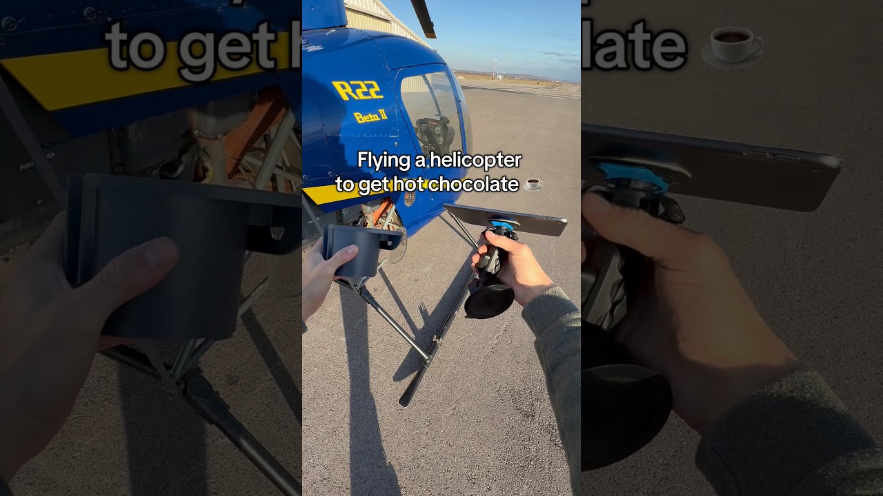 I flew to a coffee shop!