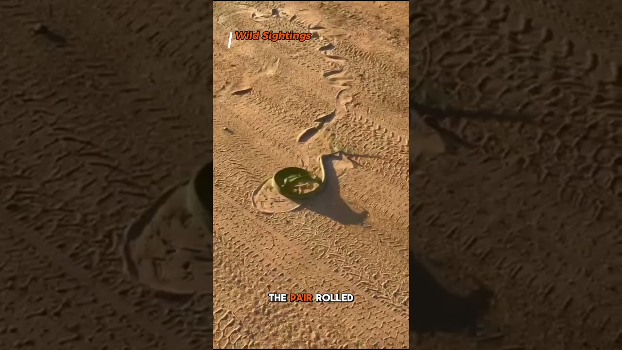 I almost saw a chameleon escape a snake! 🐍