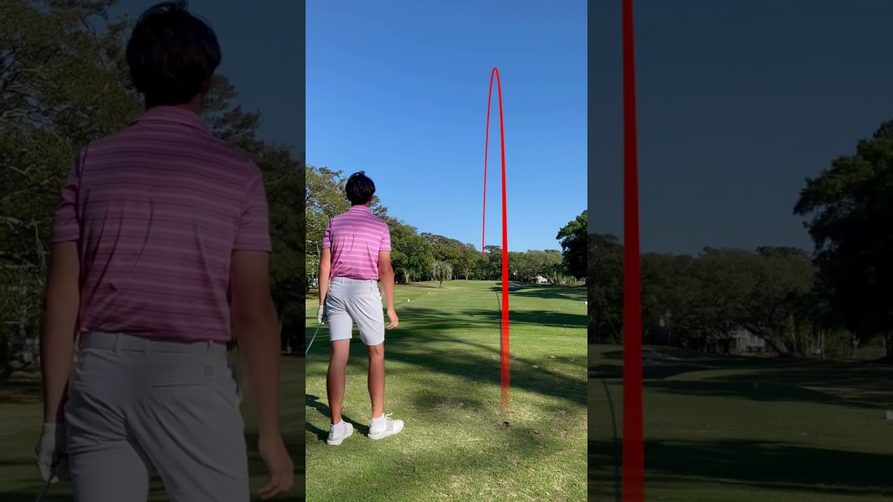 Alternate shot with my GF! 180 yard par 3 #golf #shorts