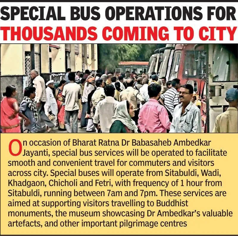 Deekshabhoomi decked up for Ambedkar Jayanti