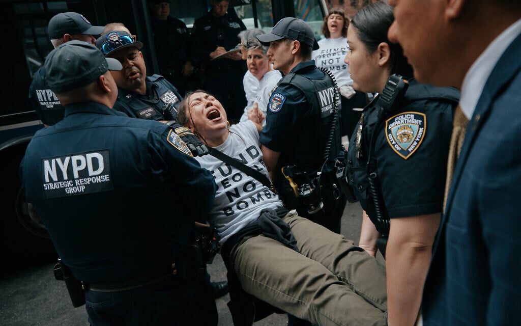 Dozens arrested at anti-Israel protest in NYC calling to block sale of ...