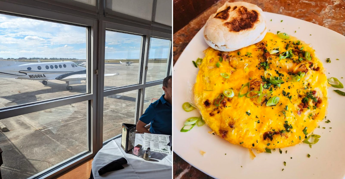 This Louisiana airport restaurant lets you eat breakfast with a front ...