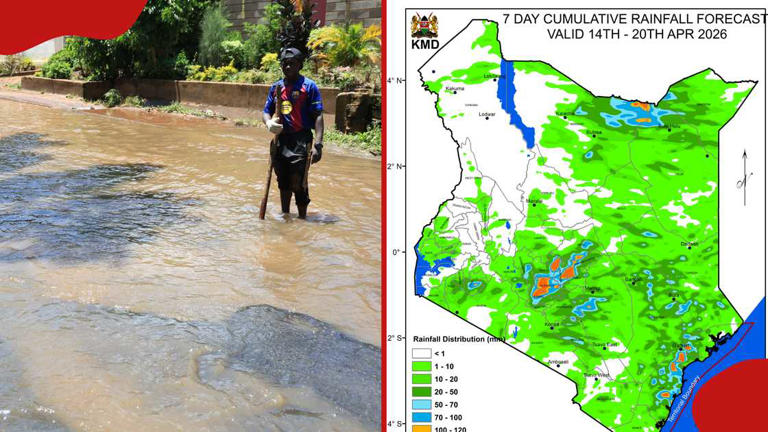 Kenya Met issues 7-day weather forecast, warns of increased rainfall in ...
