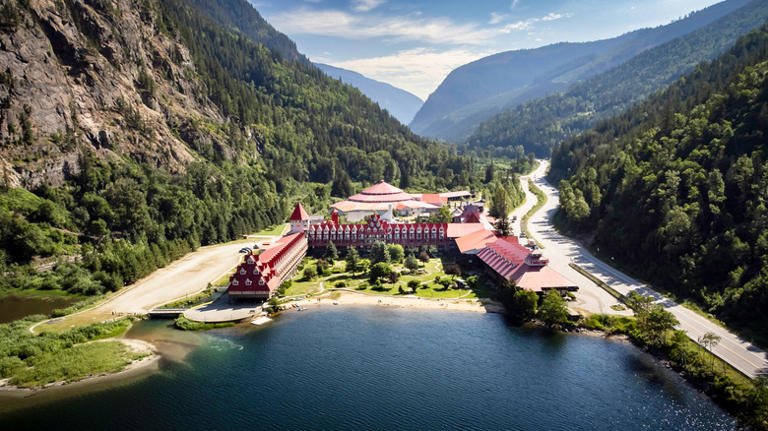 Canada's charming mountain chateau is a stunning lakeside escape with a ...