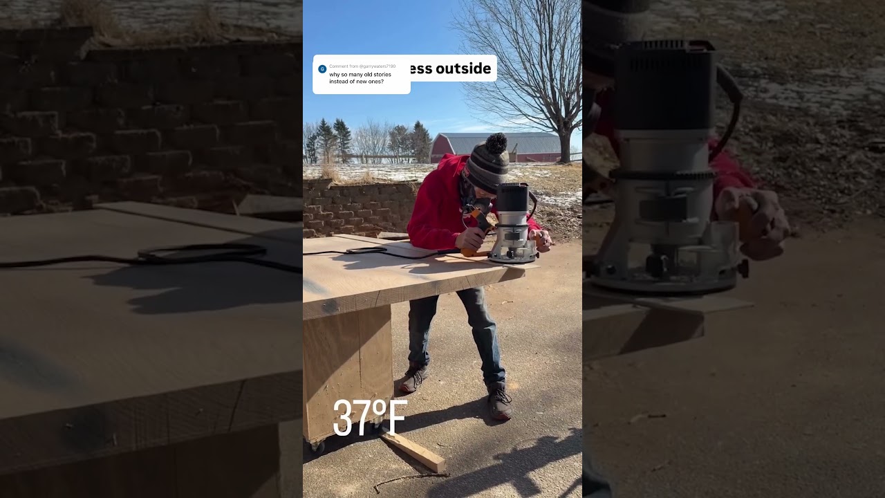 Shaping and beveling the table top