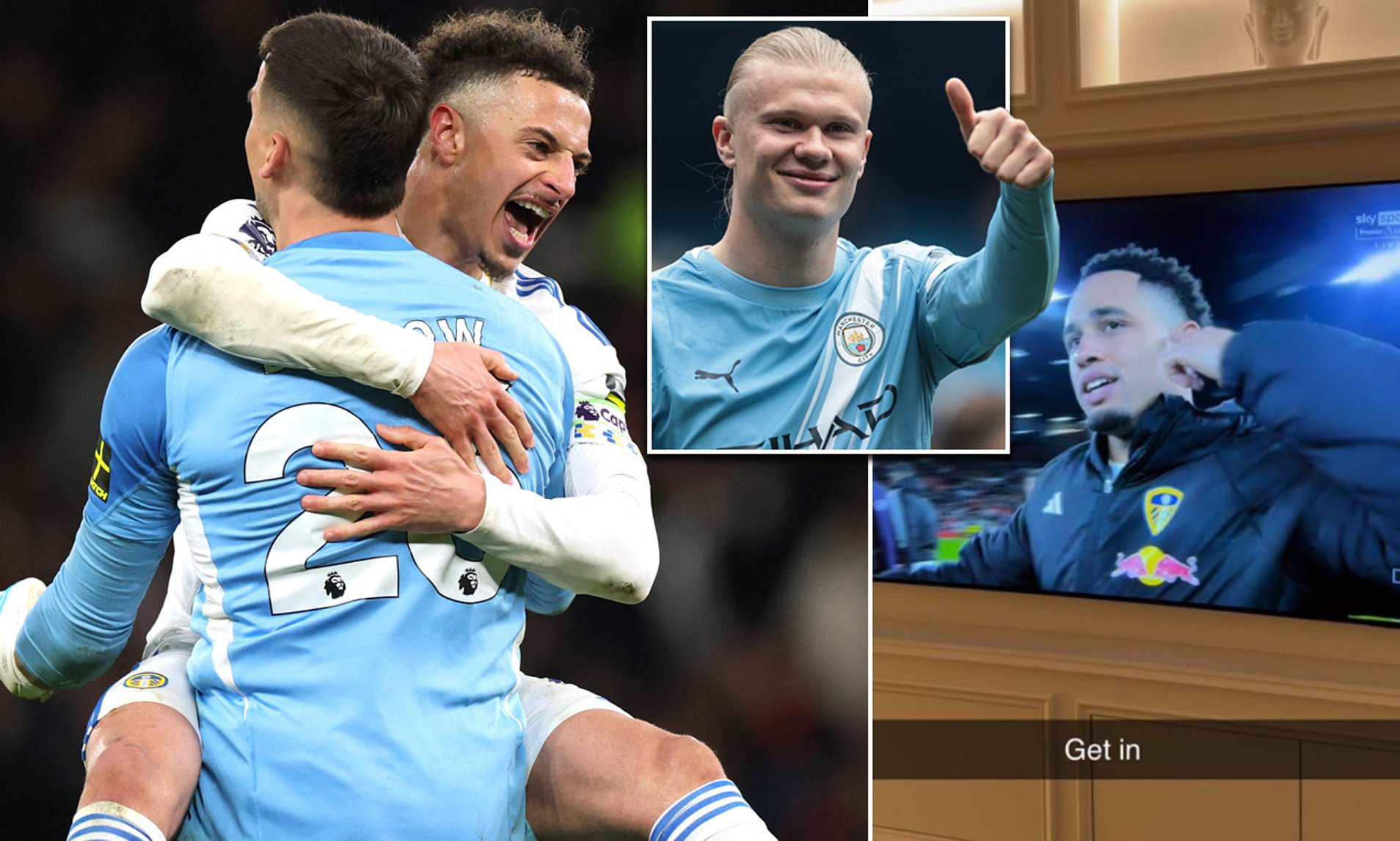 Leeds-born Erling Haaland celebrates childhood club's win over arch ...