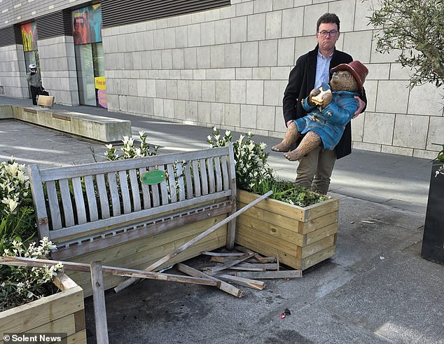 Another iconic Paddington Bear statue takes a battering and is now ...