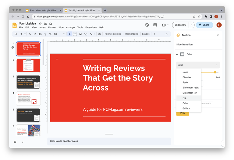 Google Docs, Sheets, and Slides
