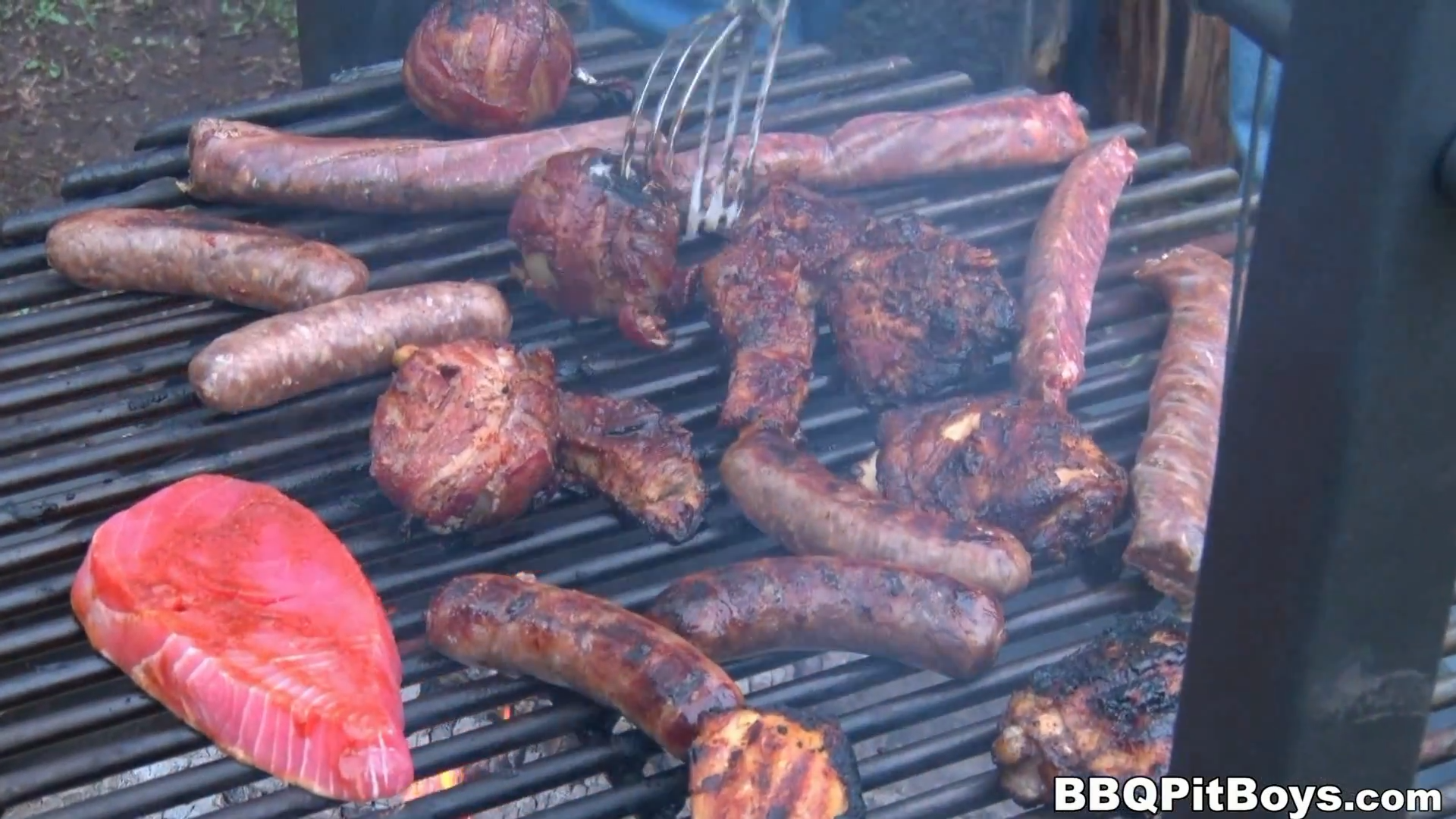 This is what happened at our pit beef and pig sticks meat up