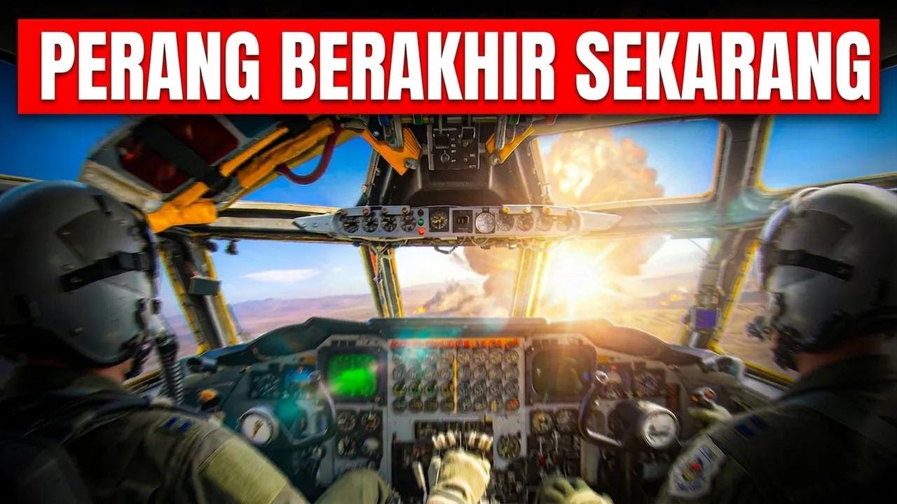 Bola api raksasa di Iran: Serangan B-52 picu keruntuhan berantai