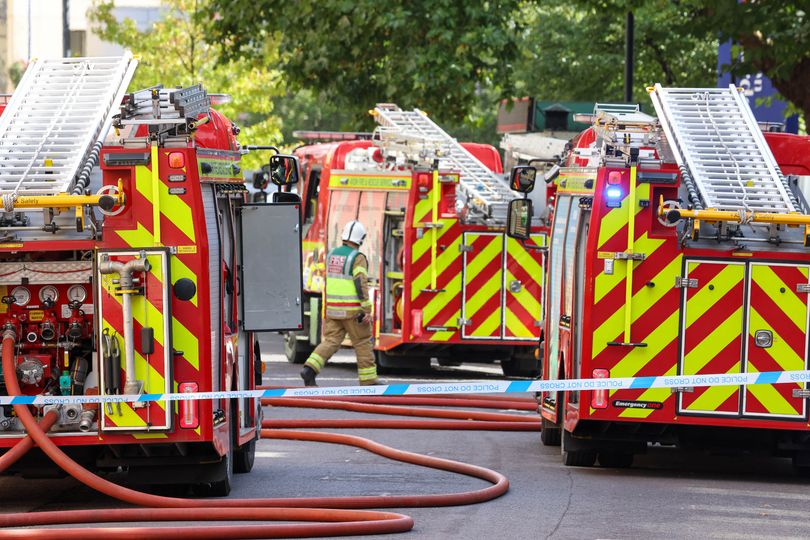 Firefighters tackle building blaze in Cambridgeshire town