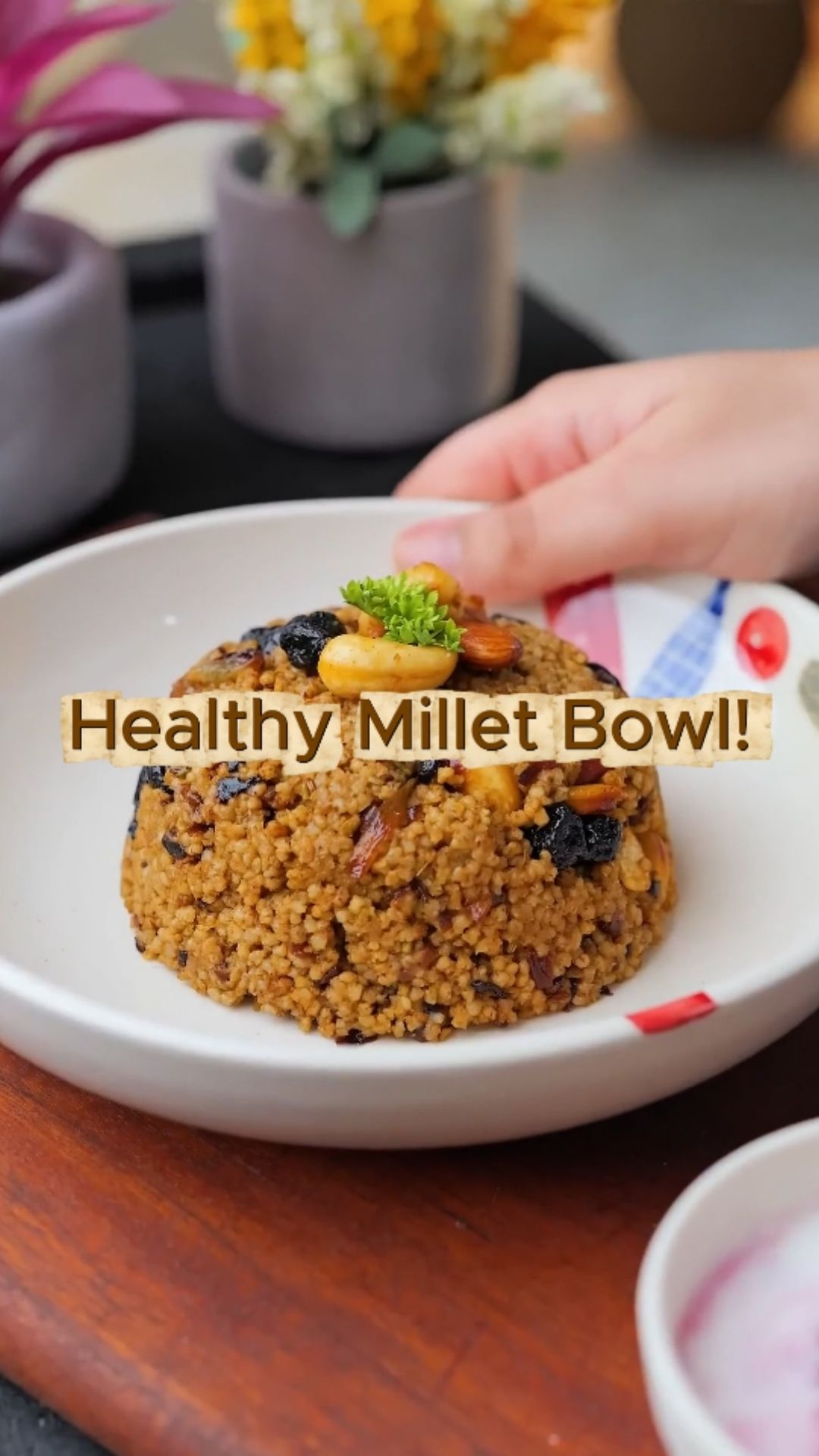 Healthy millet bowl! Light meal that keeps you full