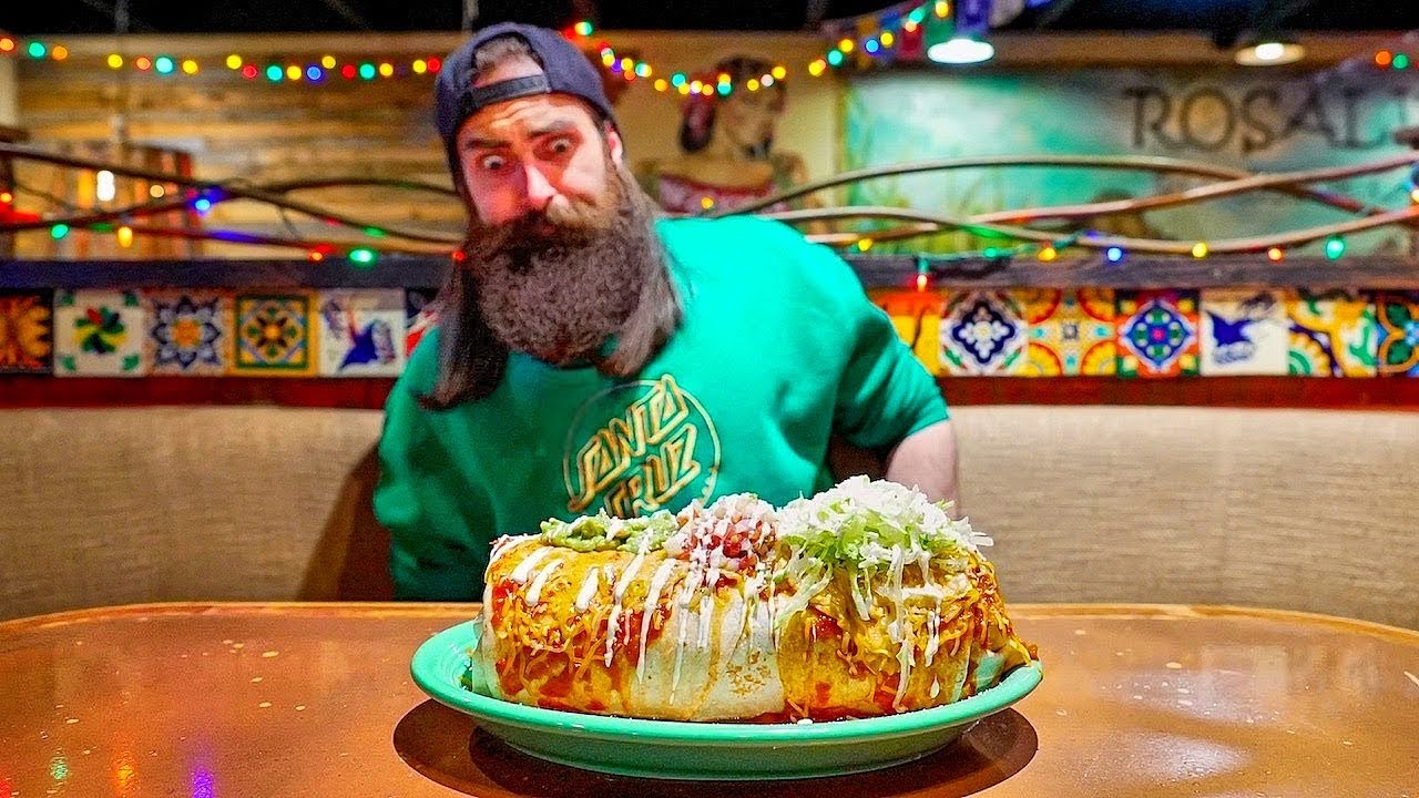 Beaten only 5 times in 7 years! | The Kitchen Sink Burrito Challenge ...