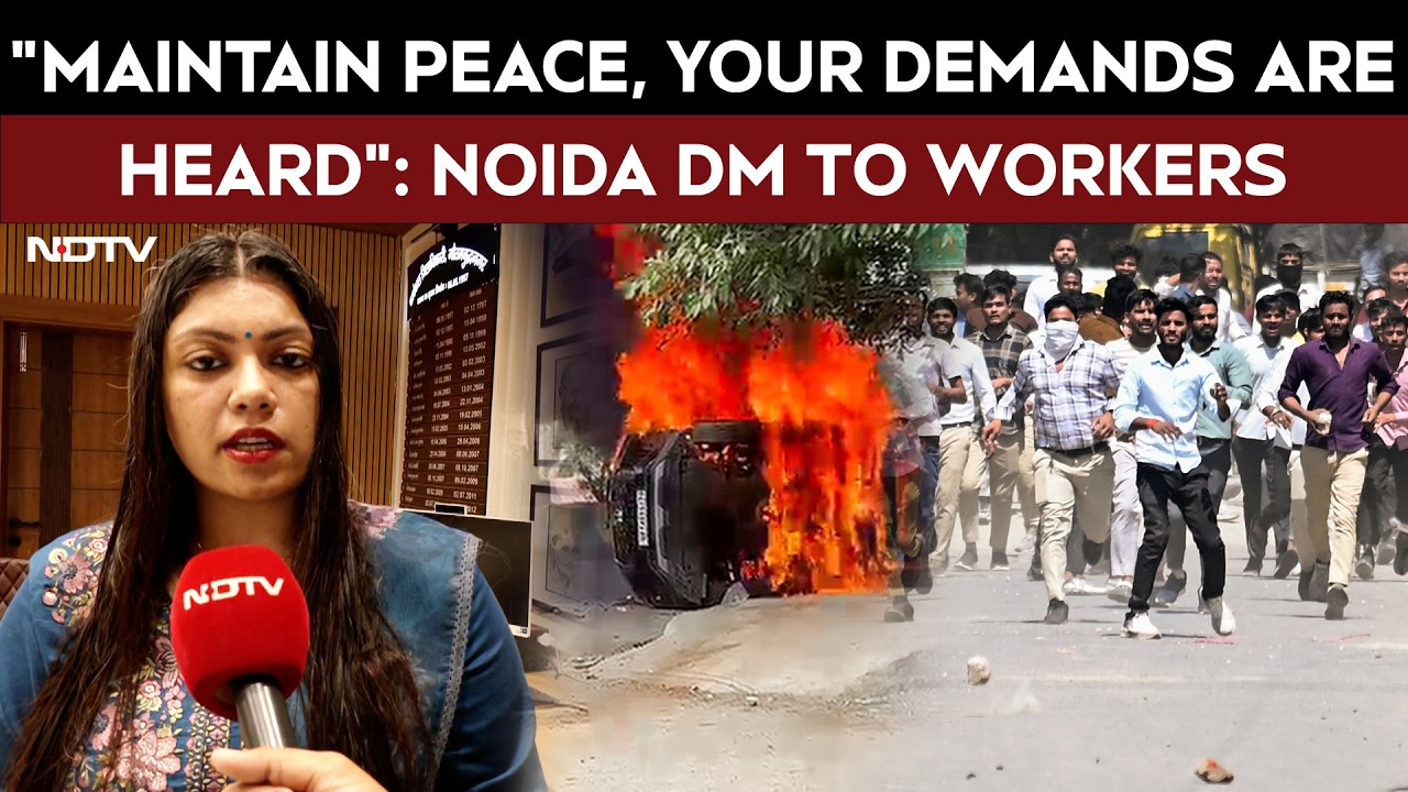 Noida workers violence: DM Medha Roopam urges peace, assures action on ...