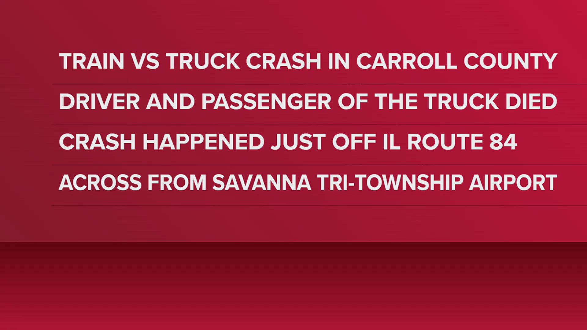 2 people killed after train strikes pickup in Savanna