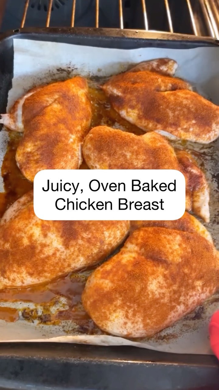 This easy to make, baked chicken breast recipe comes juicy and perfect ...