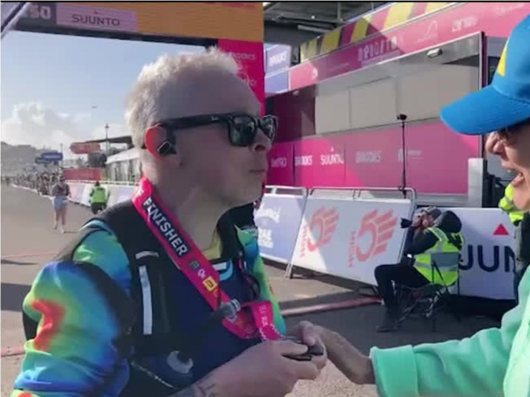 Crossing the finish line with AI: Blind runner makes marathon history
