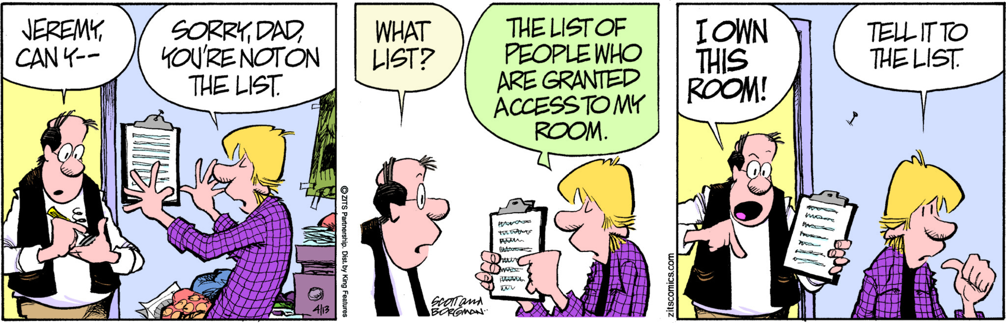 Zits by Jerry Scott and Jim Borgman