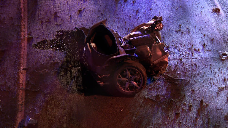 Crash on I-90 kills driver, splits car in two