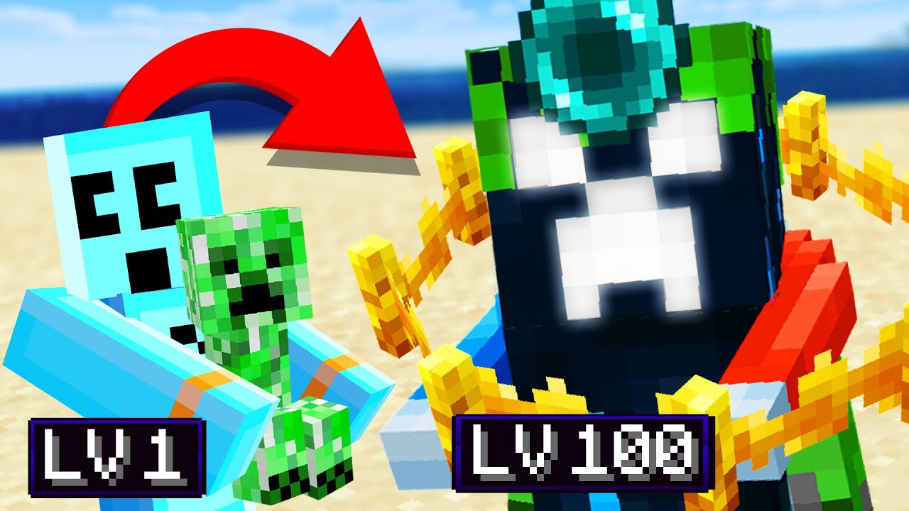 Upgrading common creepers into powerful explosive entities in Minecraft