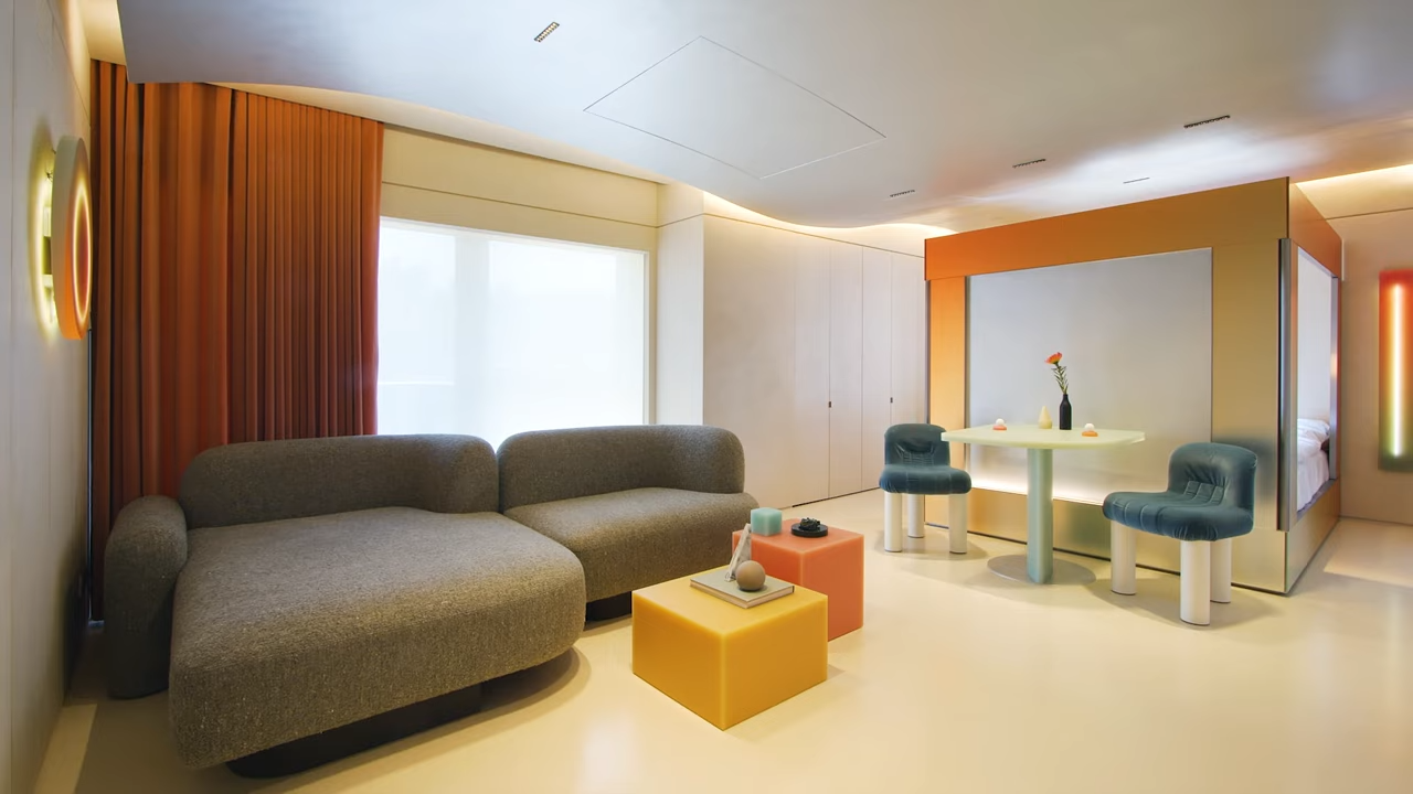 Watch this apartment hide rooms inside a cube – and it’s unreal