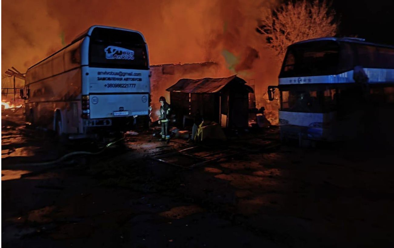 Russia massively strikes Ukraine's Odesa region: Ship damaged, buses ...