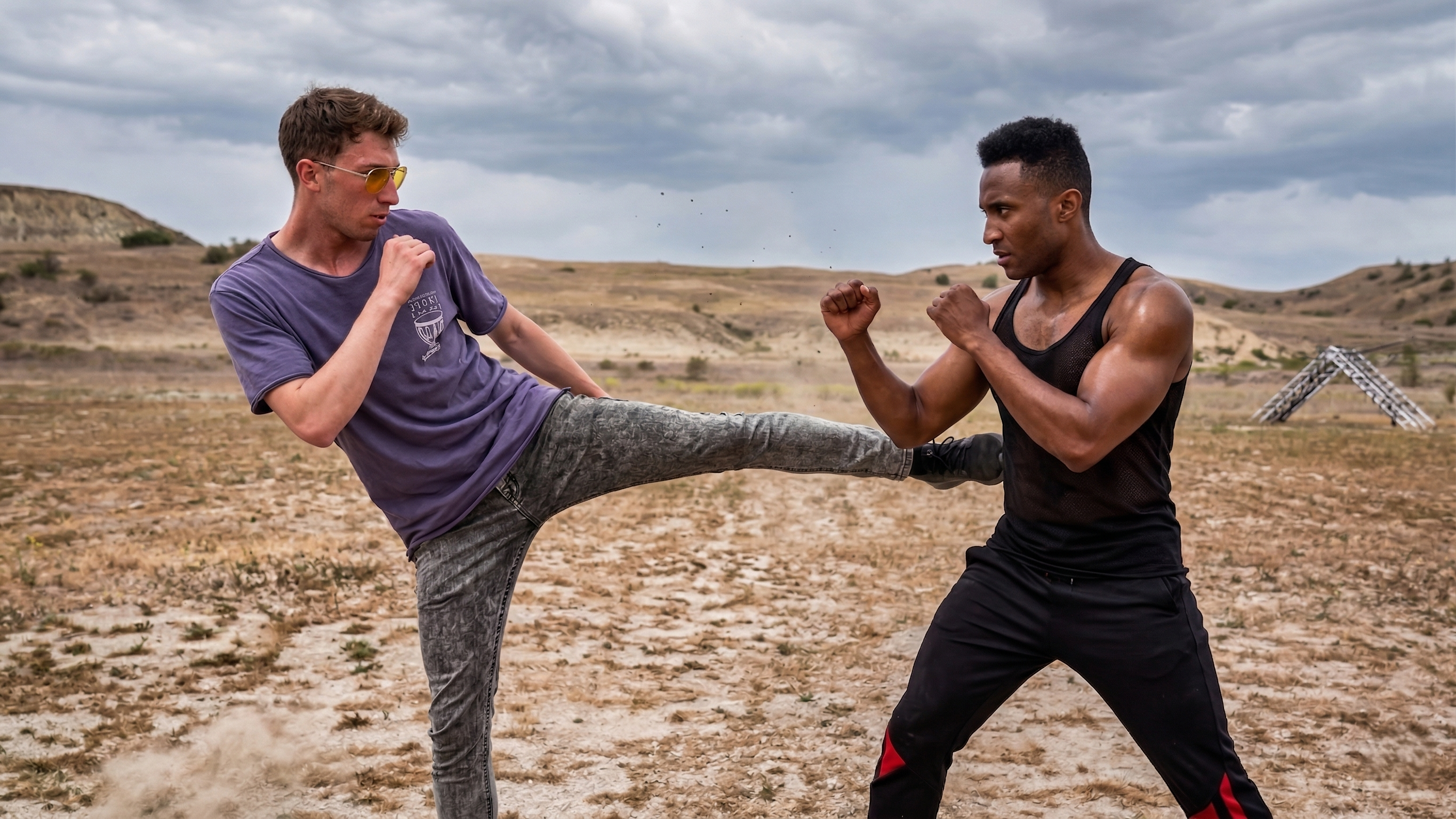Watch what happens when taekwondo master faces parkour athlete