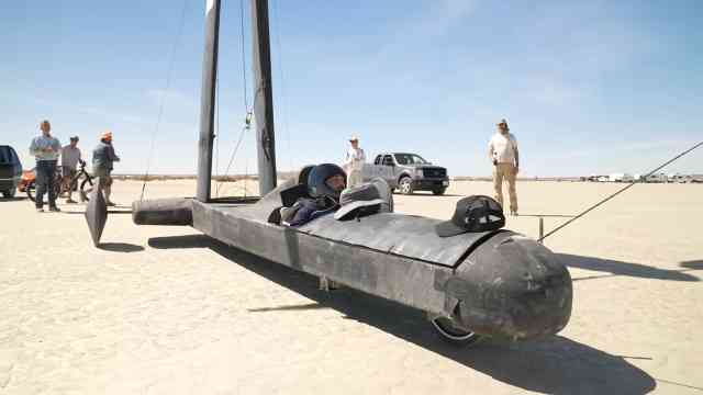 Watch what happens when a car outruns the wind behind it