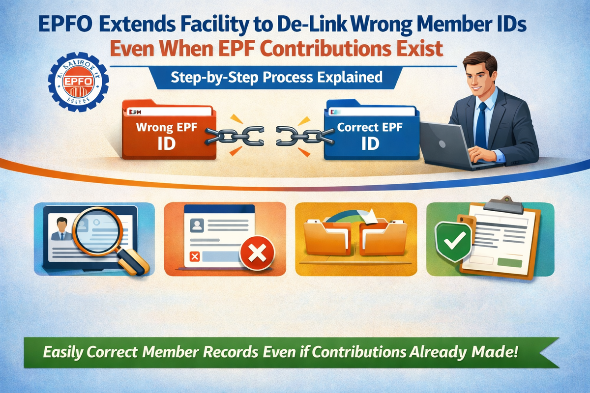 EPFO extends facility to de-link wrong ember IDs even when EPF ...