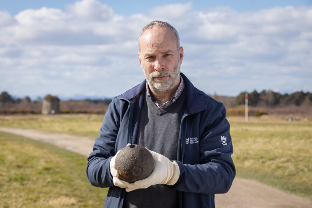 Unexploded mortar shell from the Battle of Culloden found 280 years on