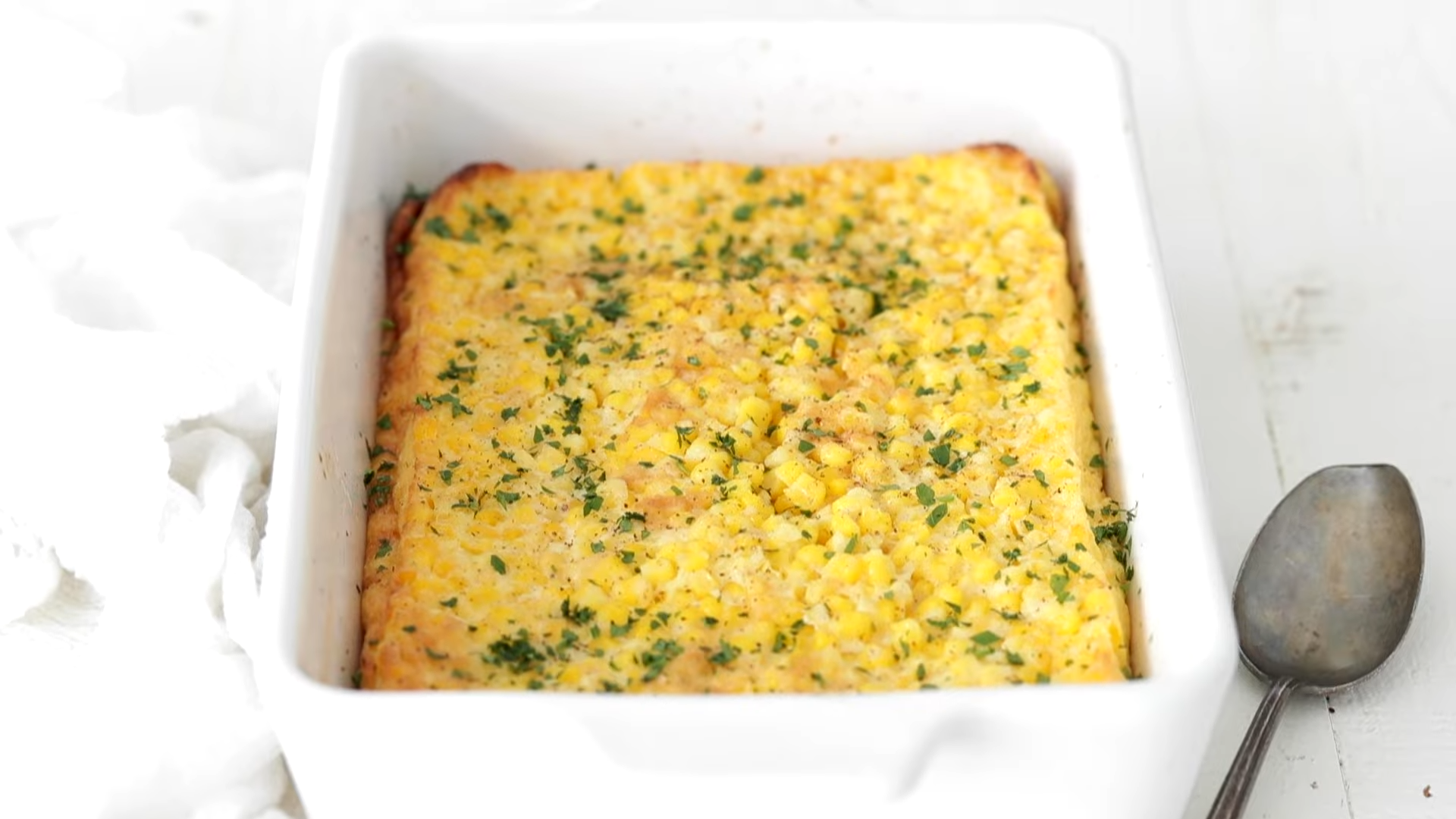 Stop using box mix because this homemade corn pudding is better