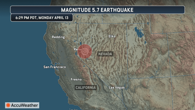 Magnitude 5.7 earthquake rattles Nevada, California