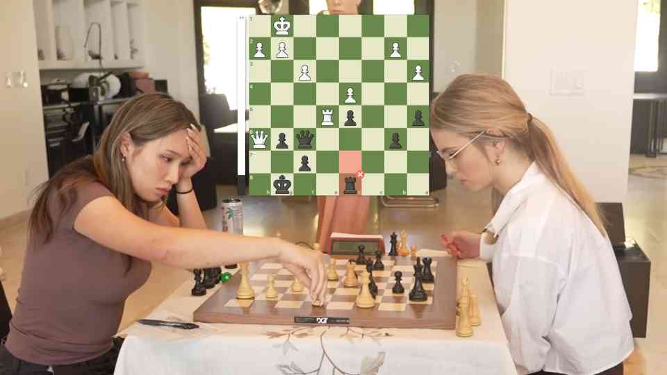 I sat down to play then I realized she was the US women’s champion