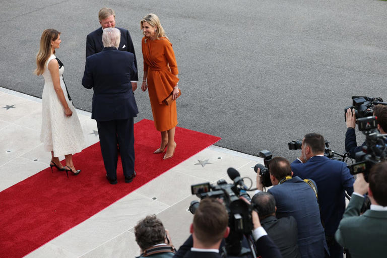 President Trump hosts King Willem-Alexander and Queen Máxima at the ...
