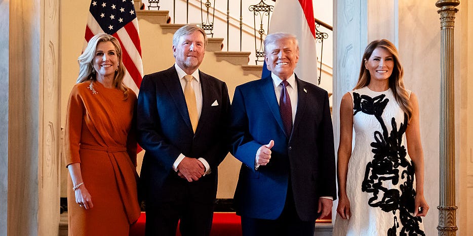 President Trump hosts King Willem-Alexander and Queen Máxima at the ...