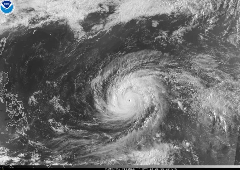 Super typhoon slows to a crawl as it bears down on remote US islands