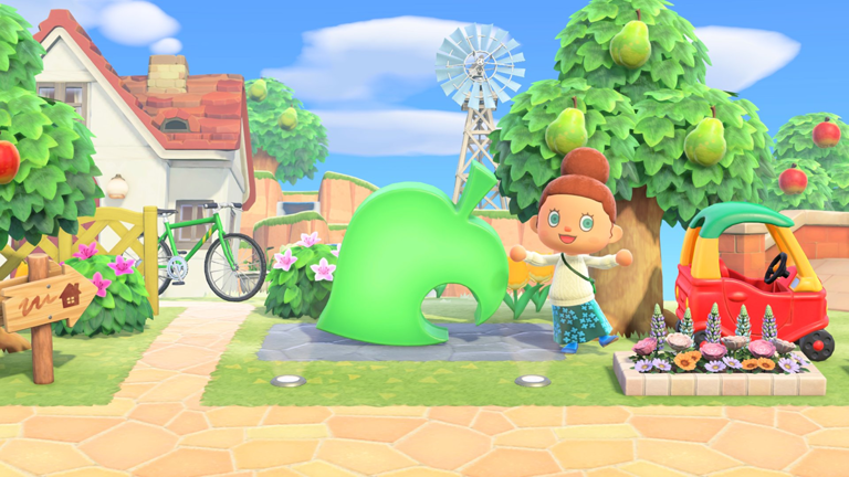Open Animal Crossing: New Horizons for an anniversary gift