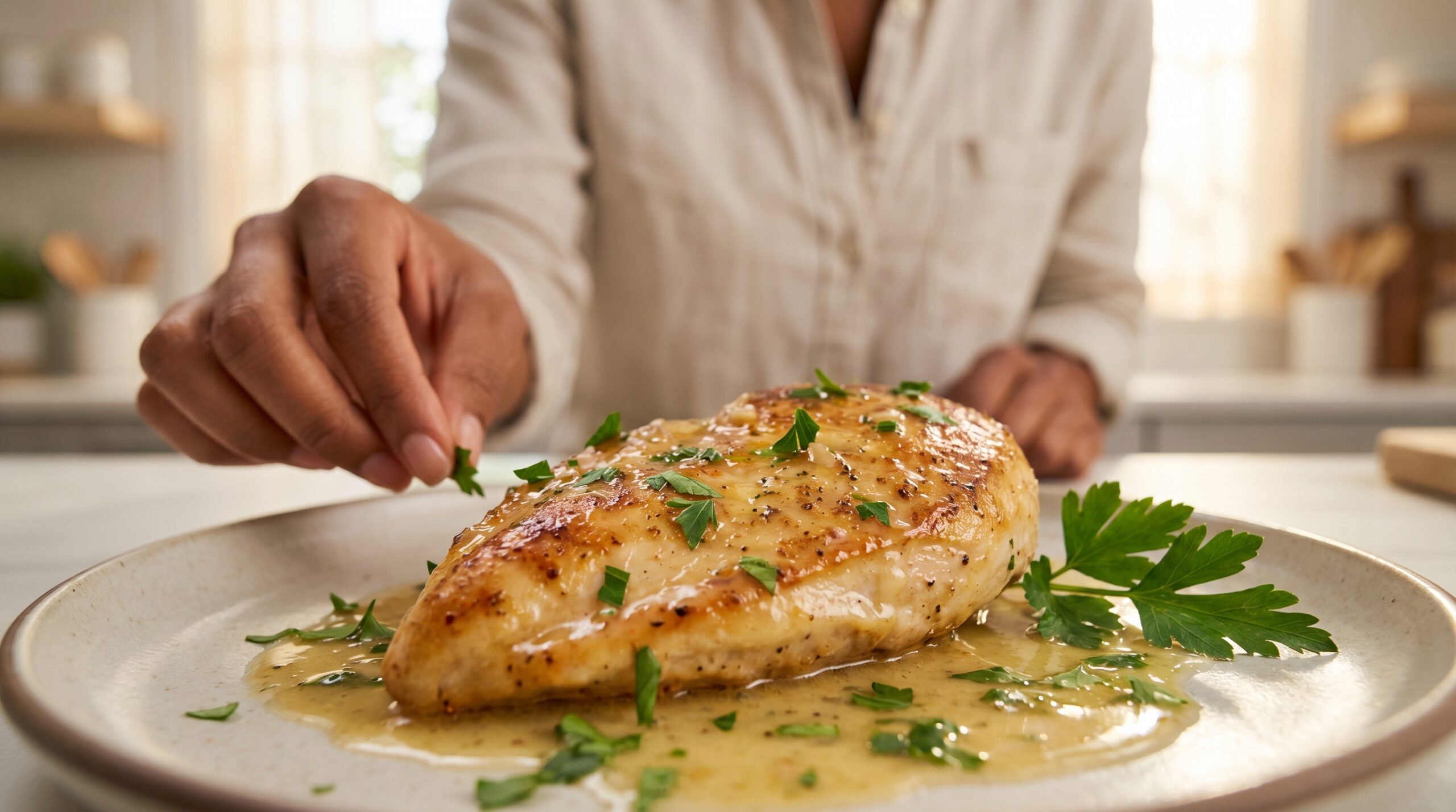 Dinner in a flash: Your 10-minute lemon-garlic chicken awaits!