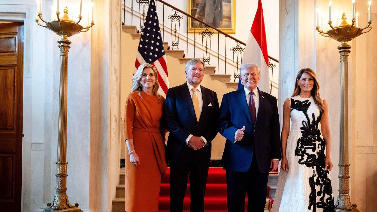 Donald Trump's height revealed in telling photo with Dutch king