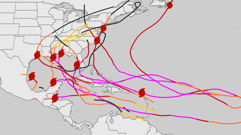 The history of hurricane names: Why these powerful and notable tropical ...