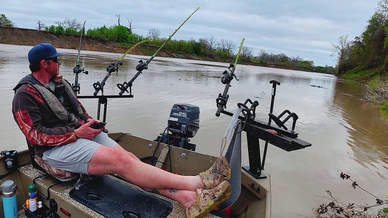 River fishing for monster catfish