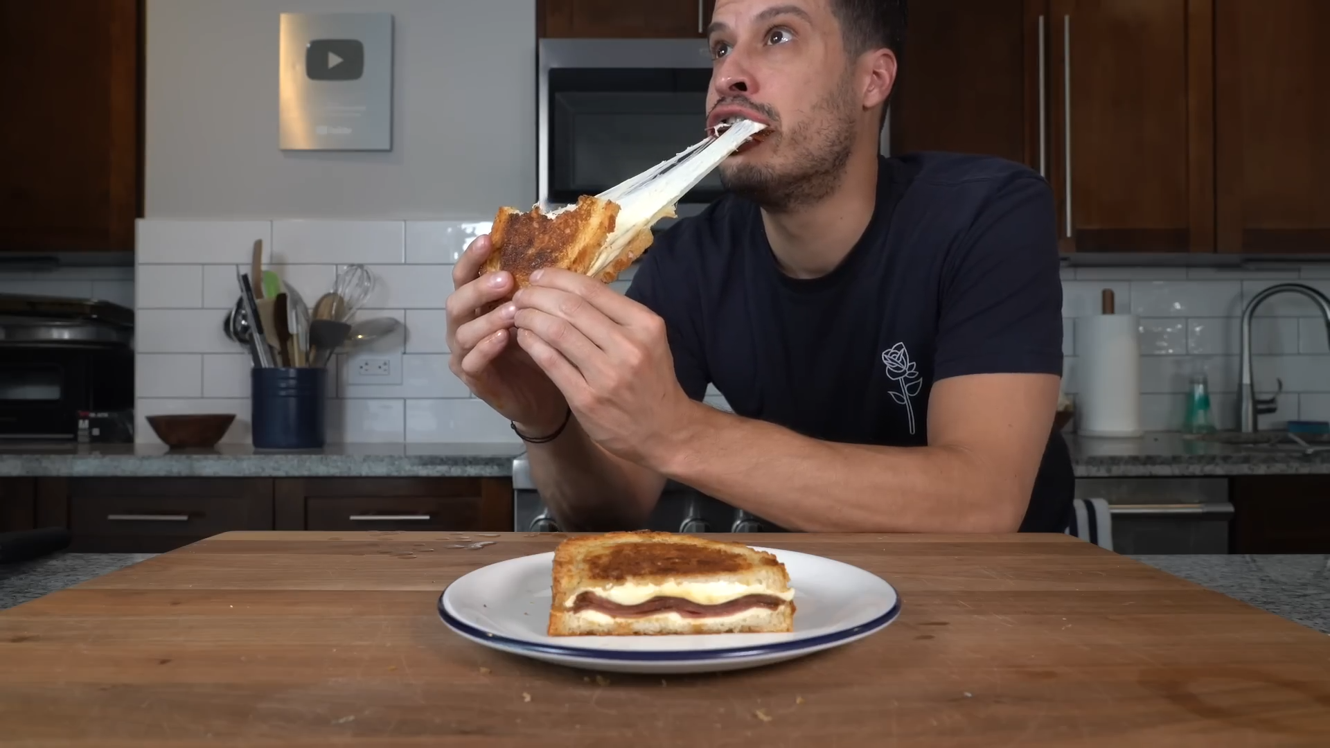 The judge’s fried salami grilled cheese recipe